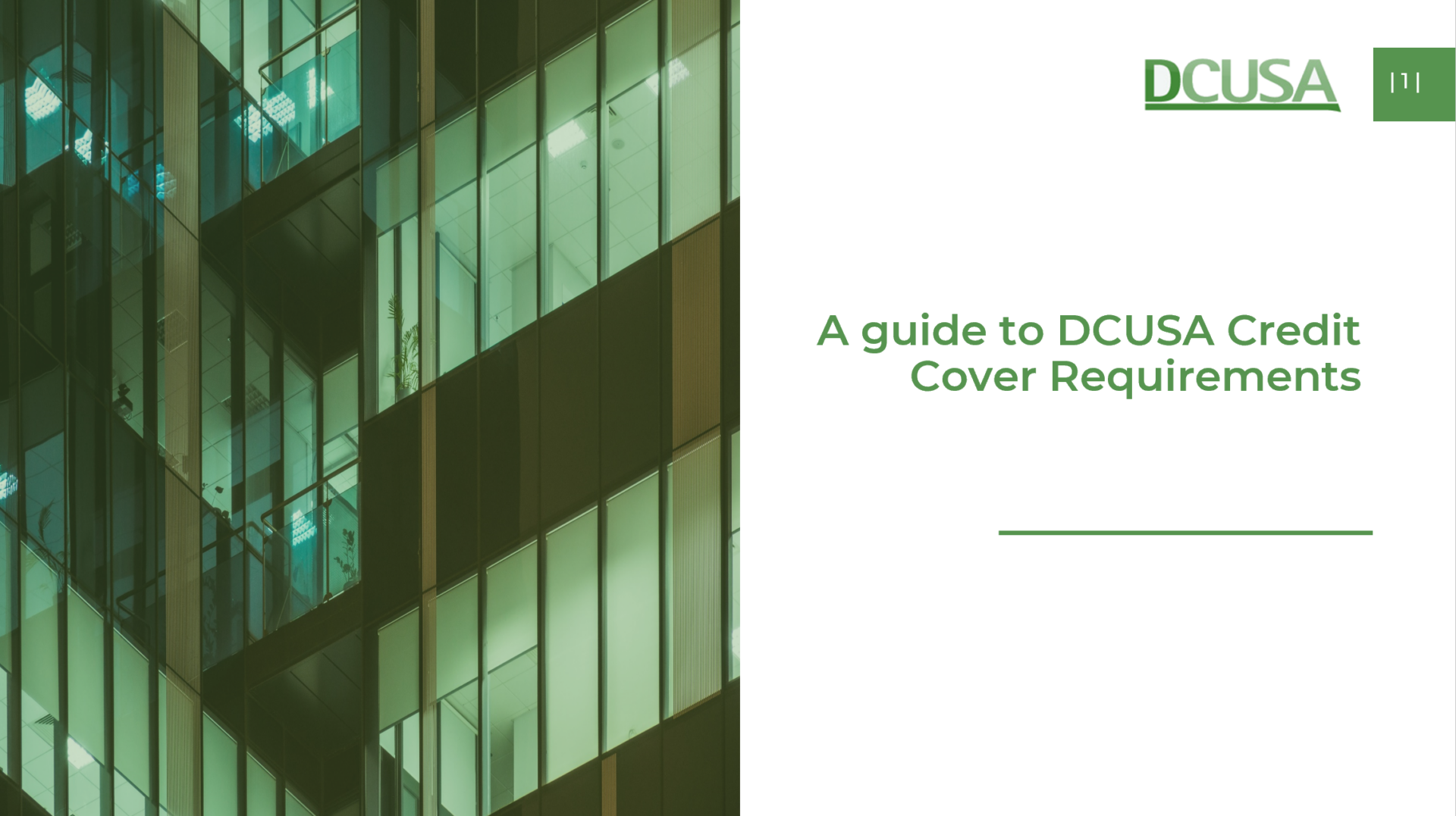 New DCUSA Webcast! A Guide to DCUSA Credit Cover Requirements - DCUSA